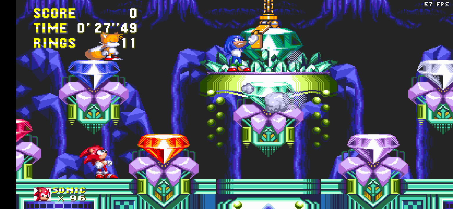 Red Sonic & Blue Knuckles Mod for Sonic 3 A.I.R. | S3AIR Mods