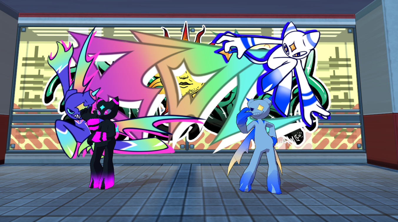 Luna Lua and Eleco | Graffiti mascots pack Mod for Bomb Rush Cyberfunk ...