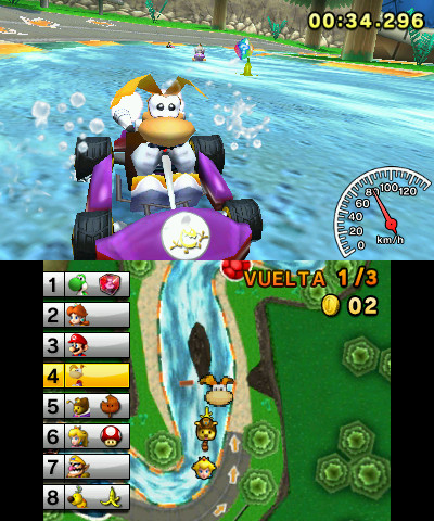 Rayman (Rayman 2 design) Mod for Mario Kart 7 | MK7 Mods