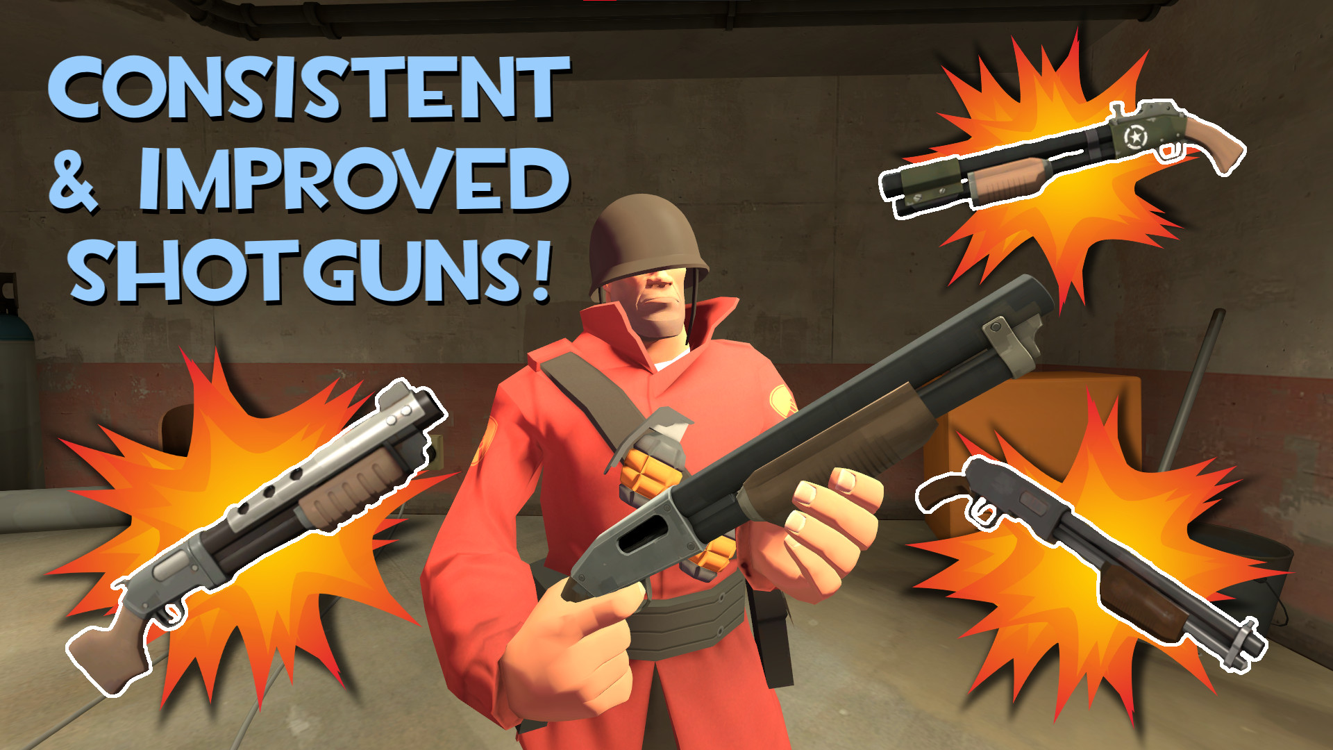 Enhanced Shotguns Pack Mod for Team Fortress 2 | TF2 Mods