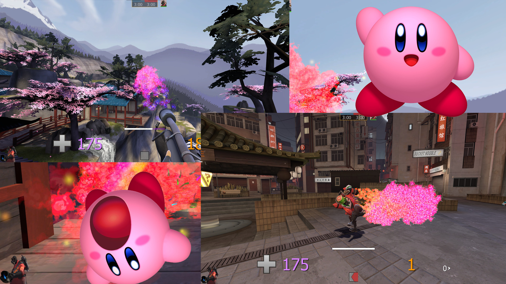 Kirby Mass Attack Fire Mod for Team Fortress 2 | TF2 Mods
