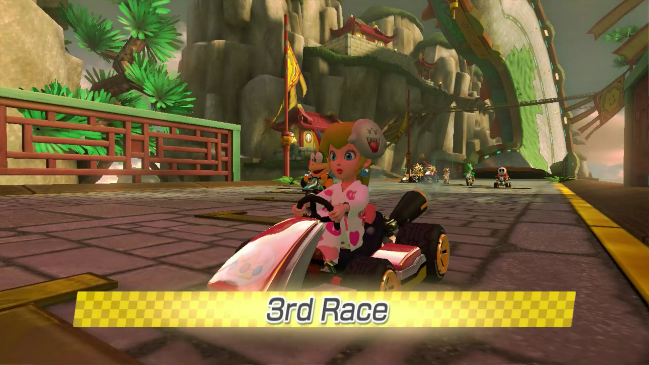 Peach (Yukata) & Daisy (Yukata) with MKT Animation Mod for Mario Kart 8 ...