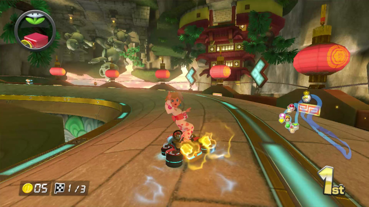 Peach (Yukata) & Daisy (Yukata) with MKT Animation Mod for Mario Kart 8 ...