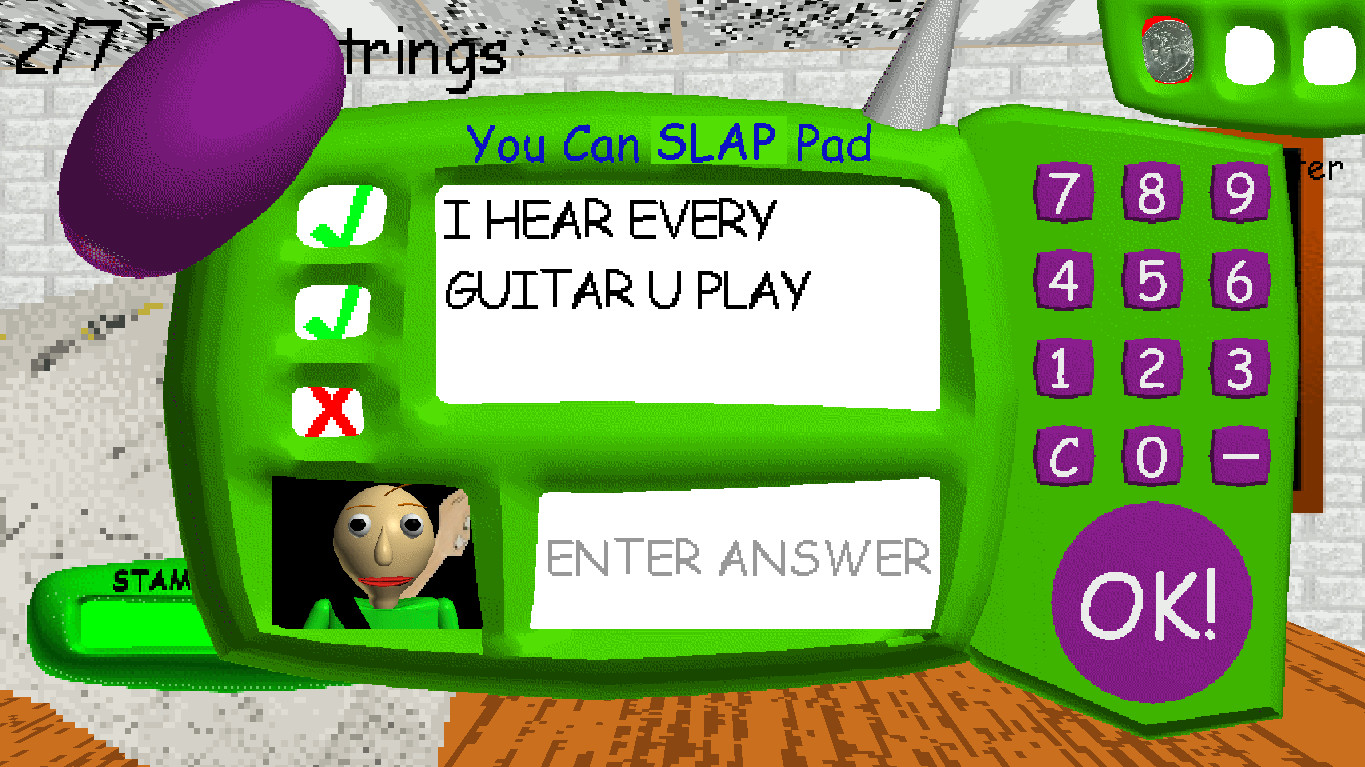 Baldi Loves Slapping The Bass Mod for Baldi's Basics | Baldi Mods