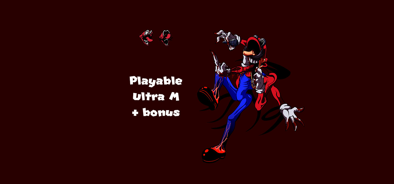 Playable Ultra M (+bonus) Mod for Friday Night Funkin' | FNF Mods