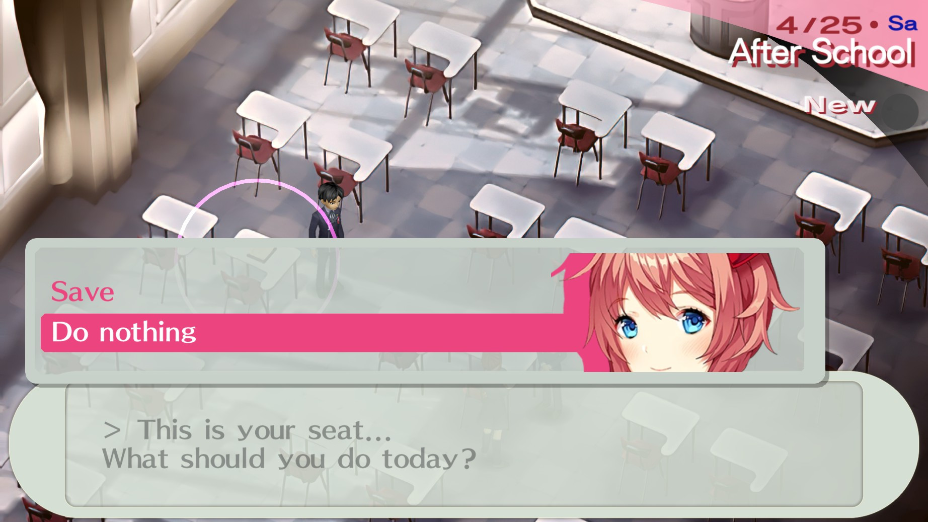 Sayori (DDLC) over FeMC Mod for Persona 3 Portable (PC) | P3P PC Mods