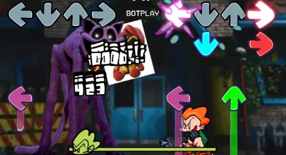FNF VS catnap overdue (a mario madness cover mod) Mod for Friday Night ...