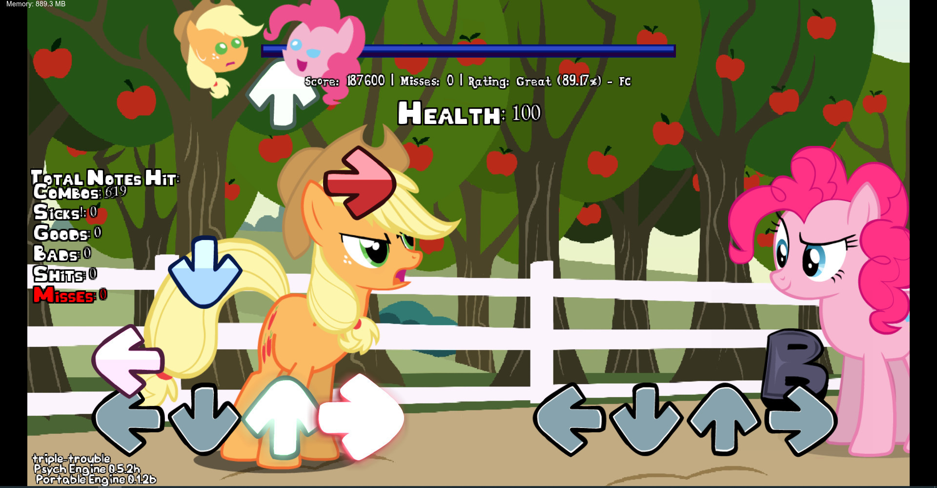 MLP TRIPLE TROUBLE COVER (PLAYABLE) 1 year Mod for Friday Night Funkin ...