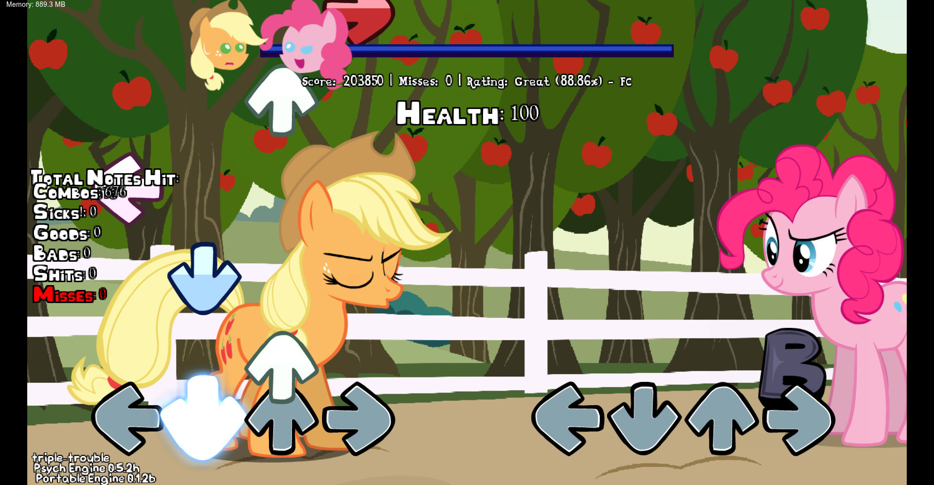 MLP TRIPLE TROUBLE COVER (PLAYABLE) 1 year Mod for Friday Night Funkin ...