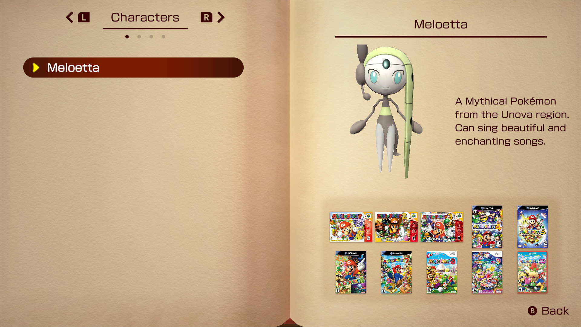 Meloetta Mod for Mario Party Superstars | MPS Mods