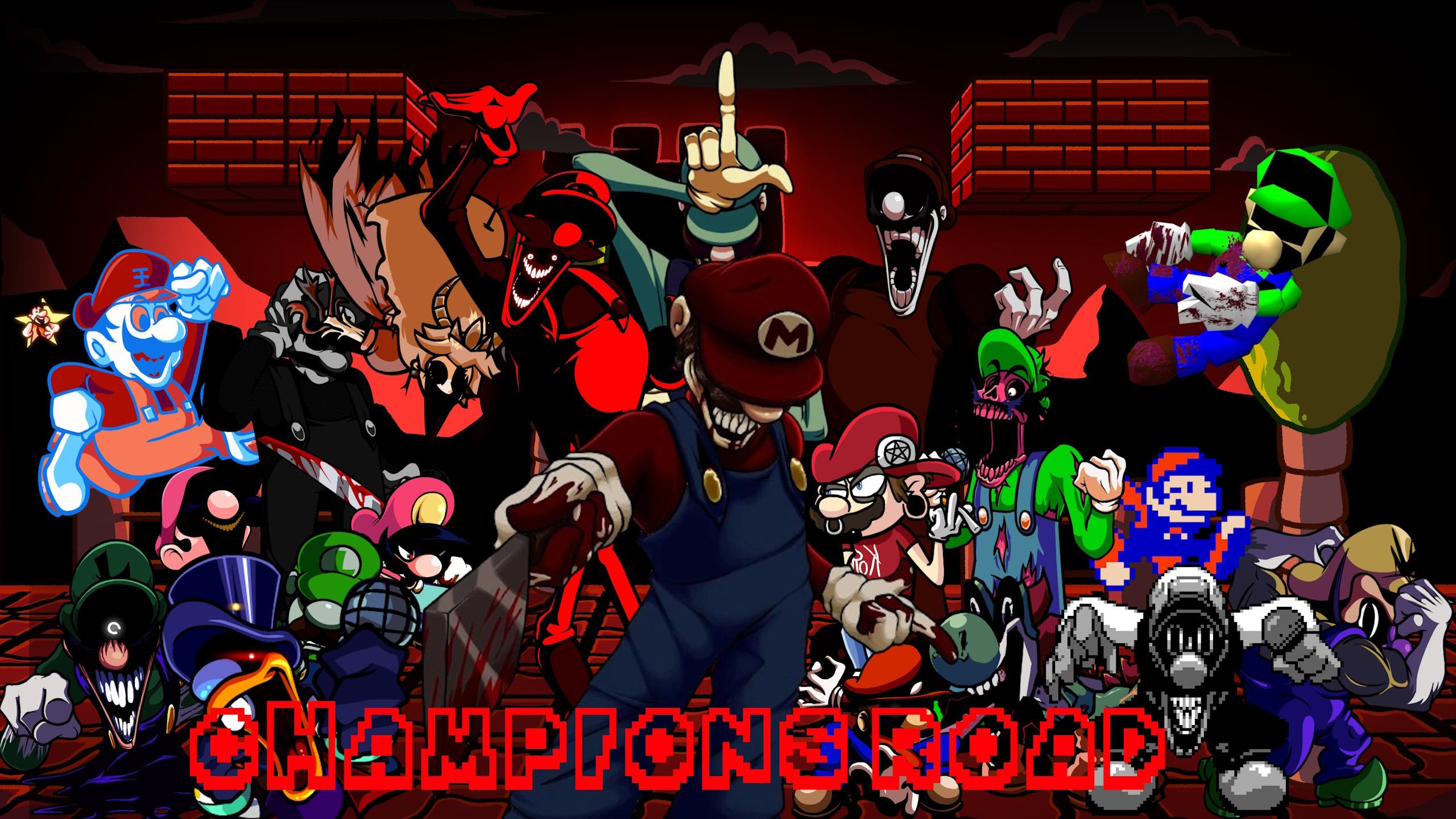 Champions Road - Omnipresent (Noichi) Mario Mix Mod for Friday Night Funkin' | FNF Mods