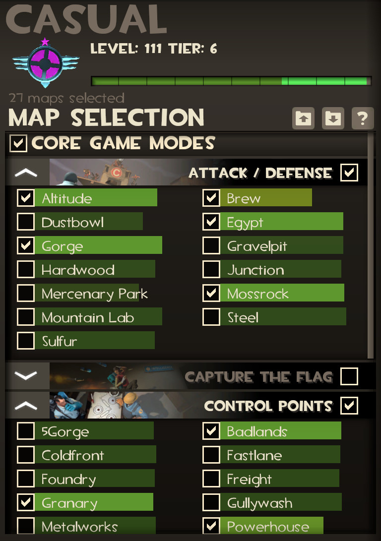 Minimal Casual Map Selection Mod for Team Fortress 2 | TF2 Mods