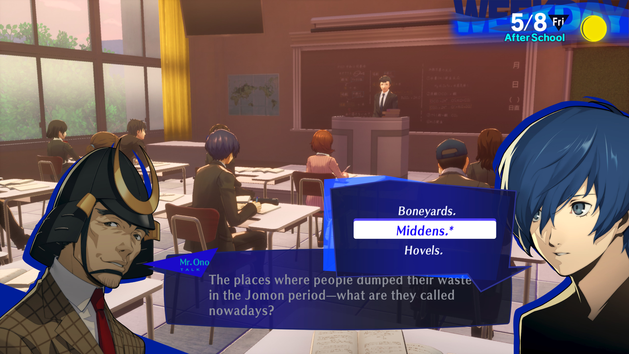 P3R Classroom Cheat Sheet Mod for Persona 3 Reload | P3R Mods