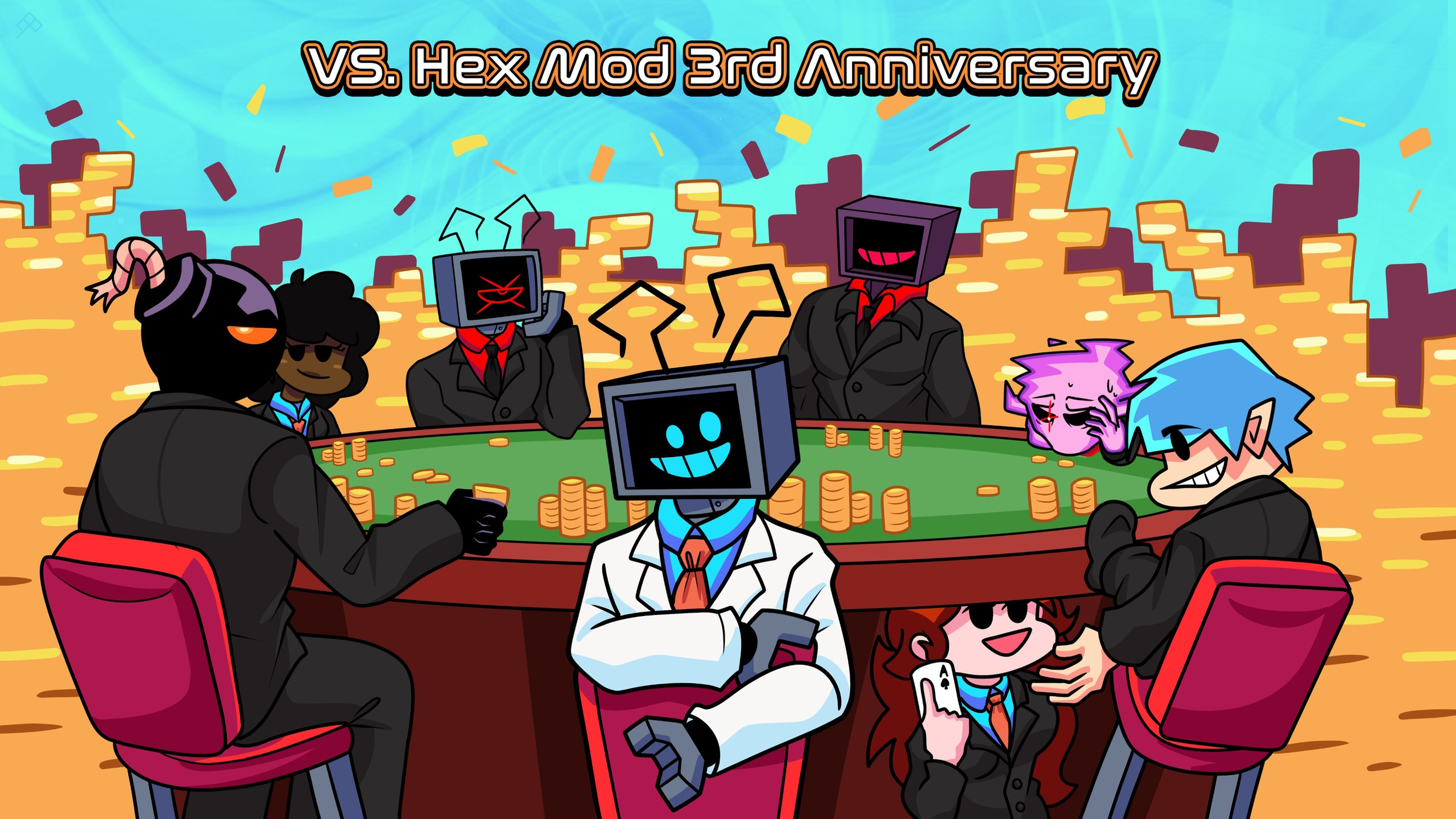 vs Hex - 3 Years Anniversary Mod for Friday Night Funkin' | FNF Mods