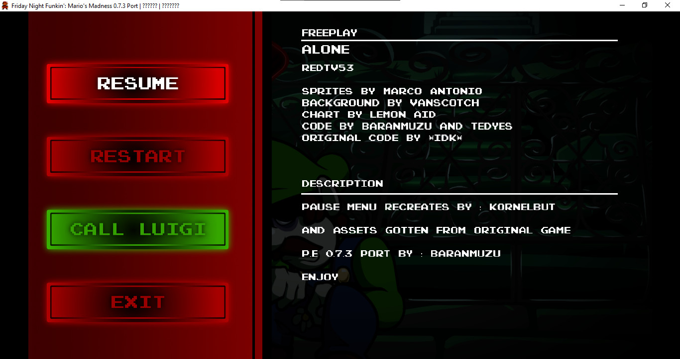 Alone Psych Engine 0.7.3 Port Mod for Friday Night Funkin' | FNF Mods