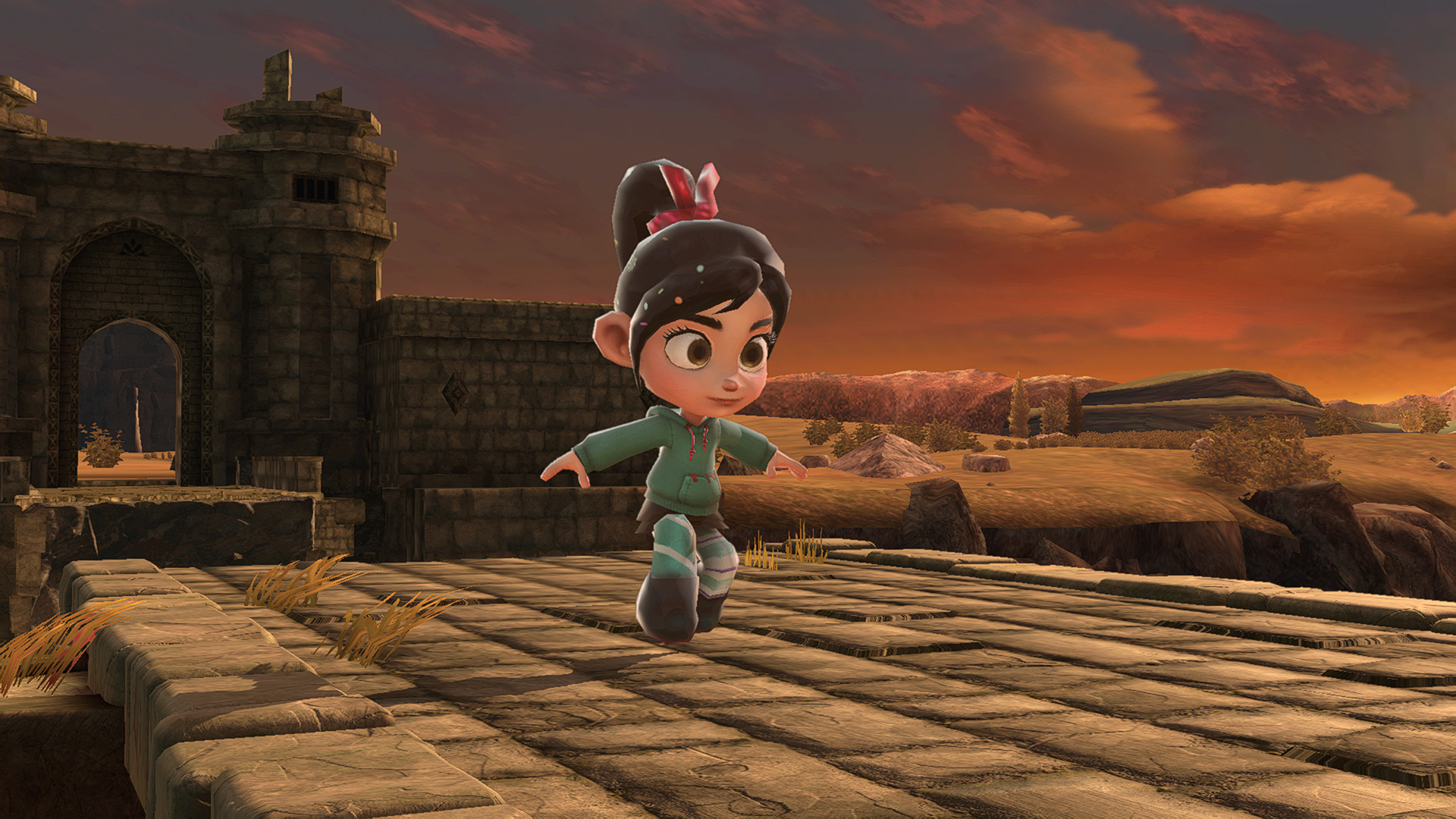 Disney | Vanellope Von Schweeetz over Ness Mod for Super Smash Bros ...