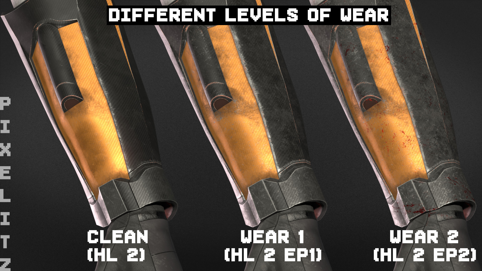 Pixelitz HL2 HEV Arms Remake Mod for Source Engine | Source Mods