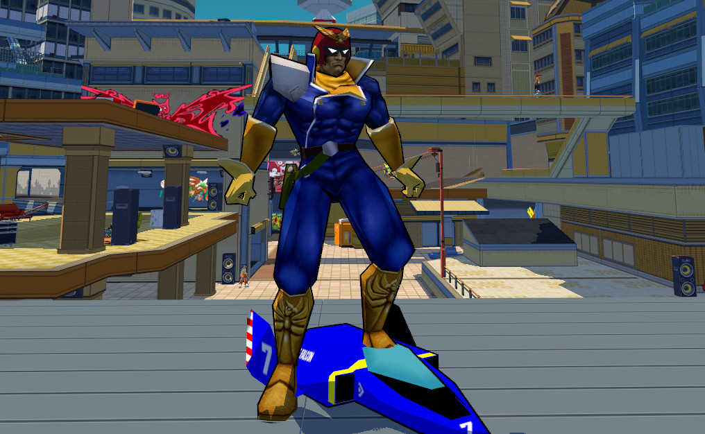 Captain Falcon + Blue Falcon Board Mod for Bomb Rush Cyberfunk | BRC Mods