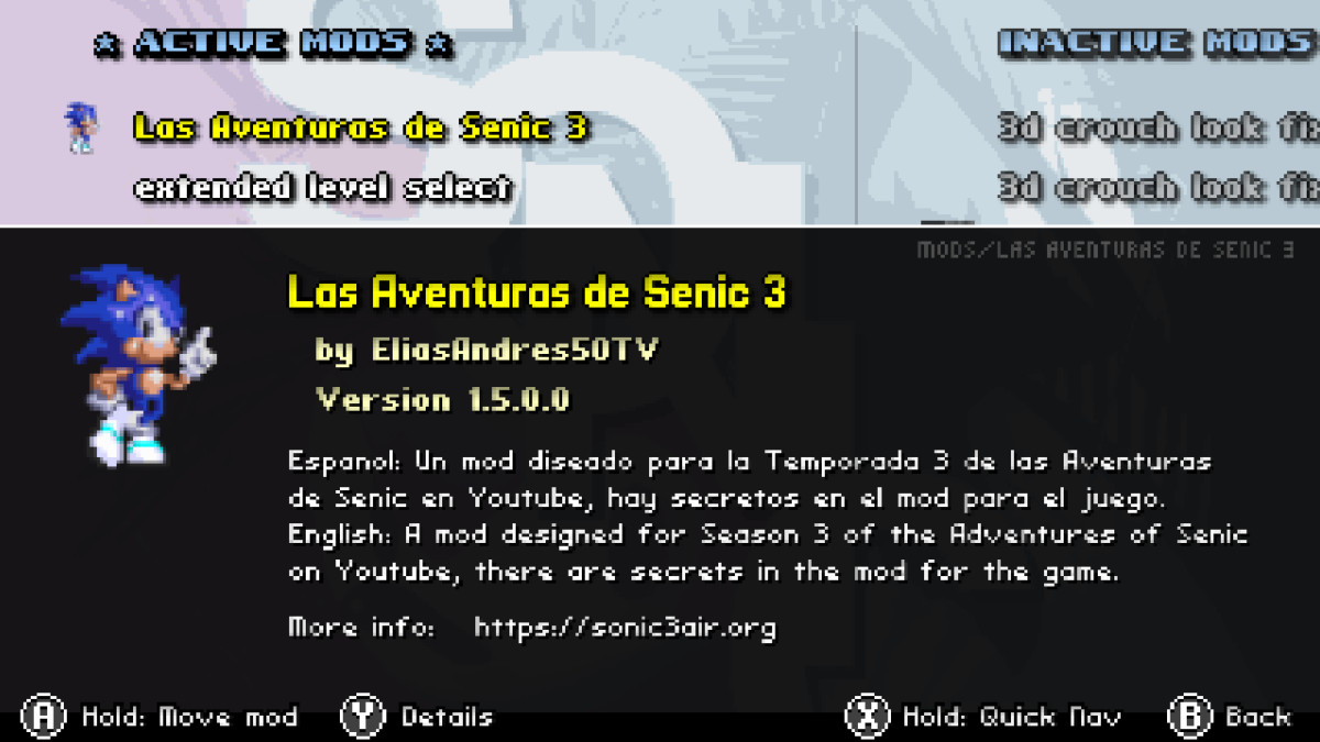 The Adventures of Senic Season 3 Mod for Sonic 3 A.I.R. | S3AIR Mods