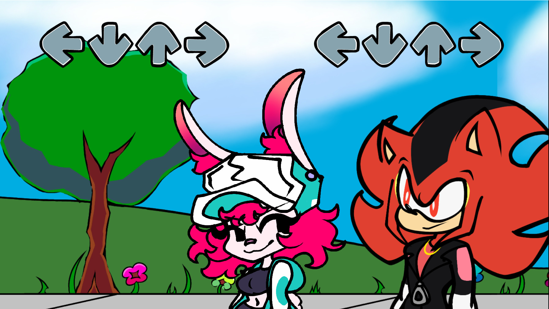 "Red Flowers" - An FNF Valentines Oneshot Mod for Friday Night Funkin ...