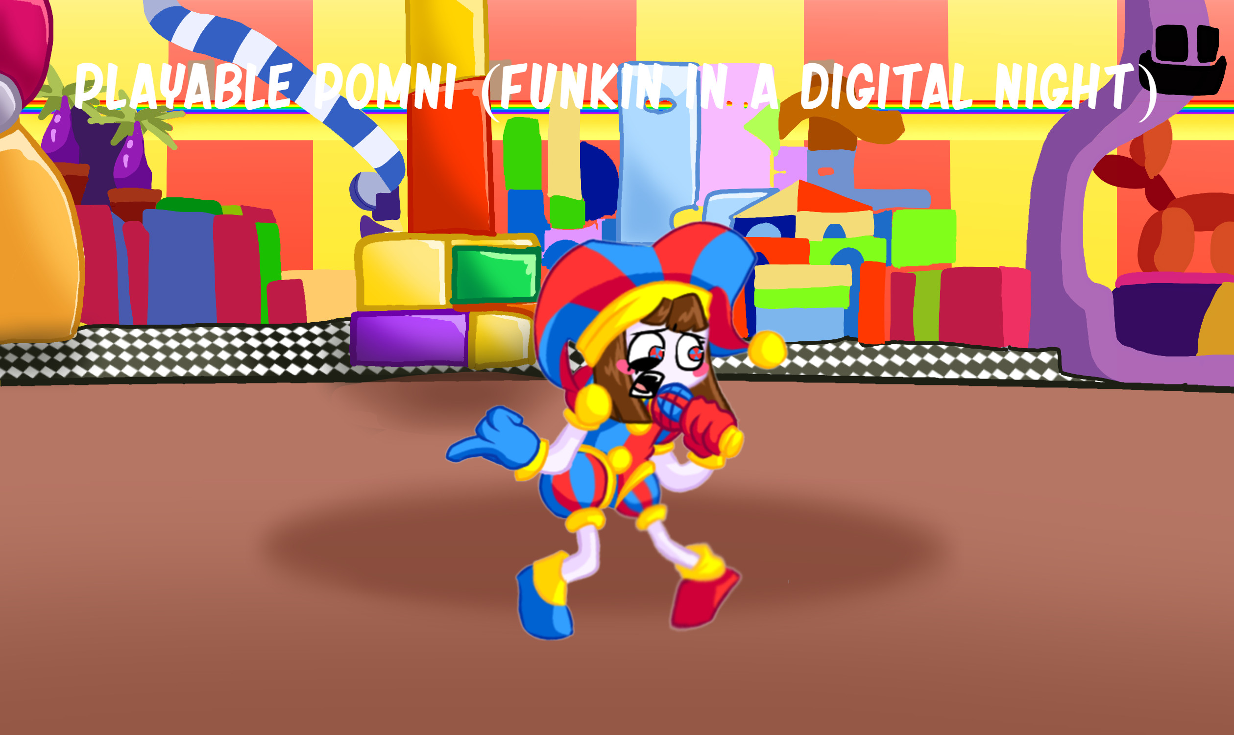 Playable Pomni (Funkin in a Digital Night) Mod for Friday Night Funkin ...