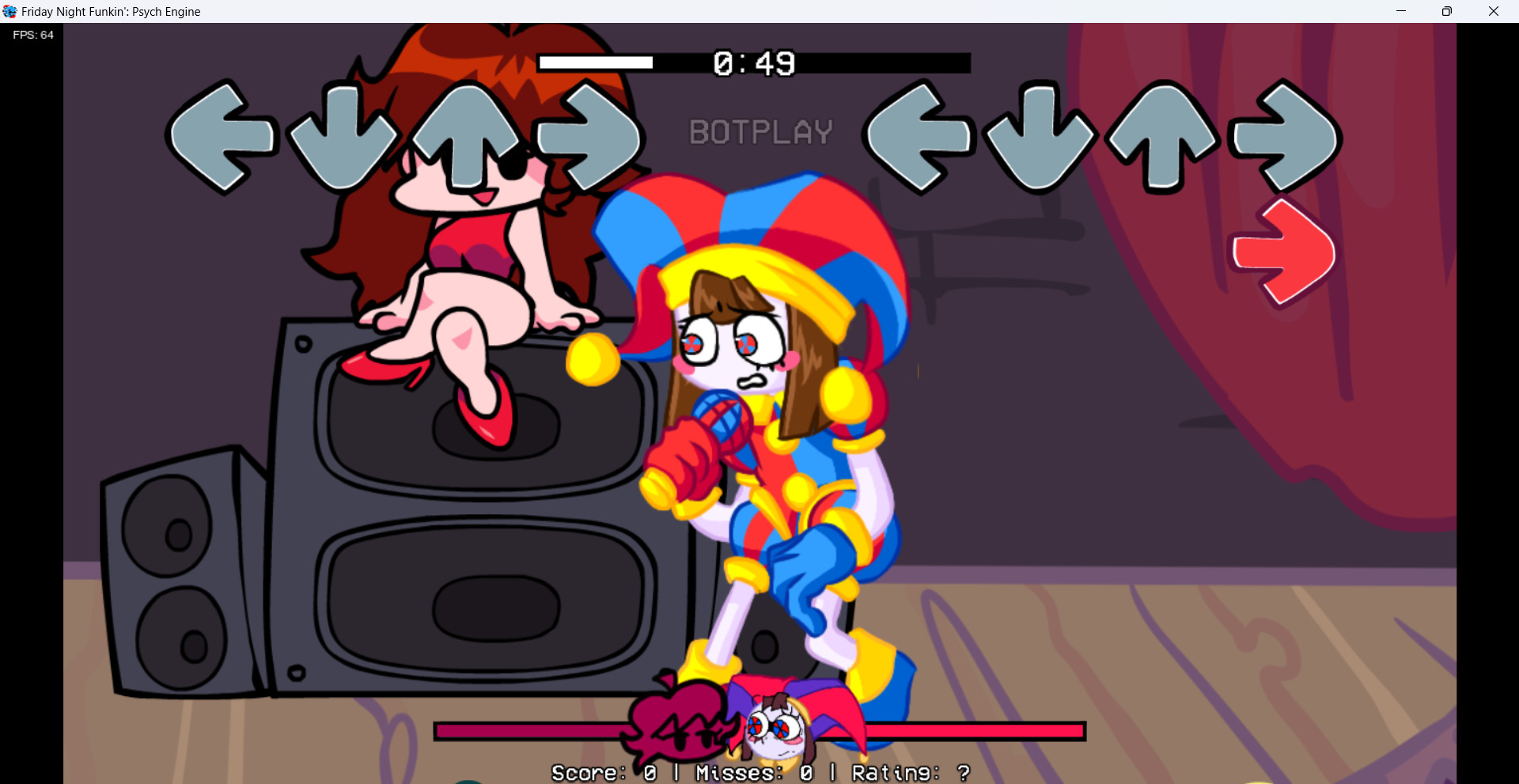 Playable Pomni (Funkin in a Digital Night) Mod for Friday Night Funkin ...