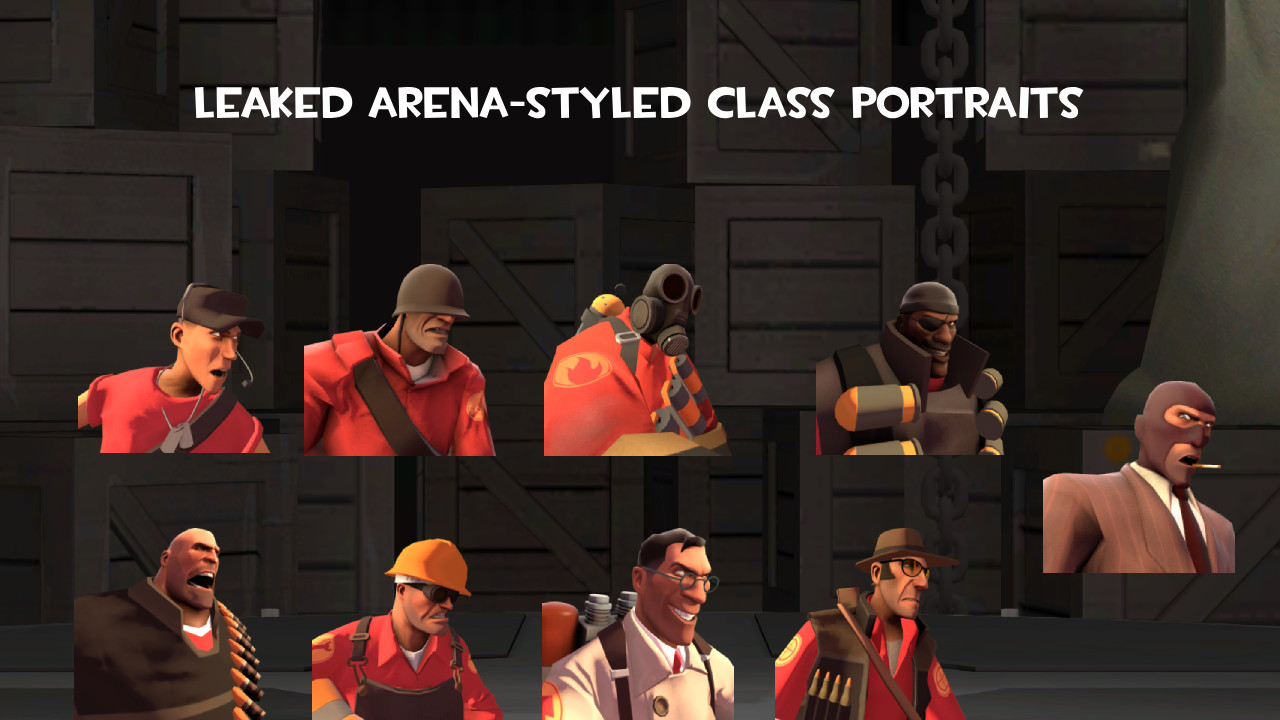 Leaked Character Portraits Recreation Mod for Team Fortress 2 | TF2 Mods