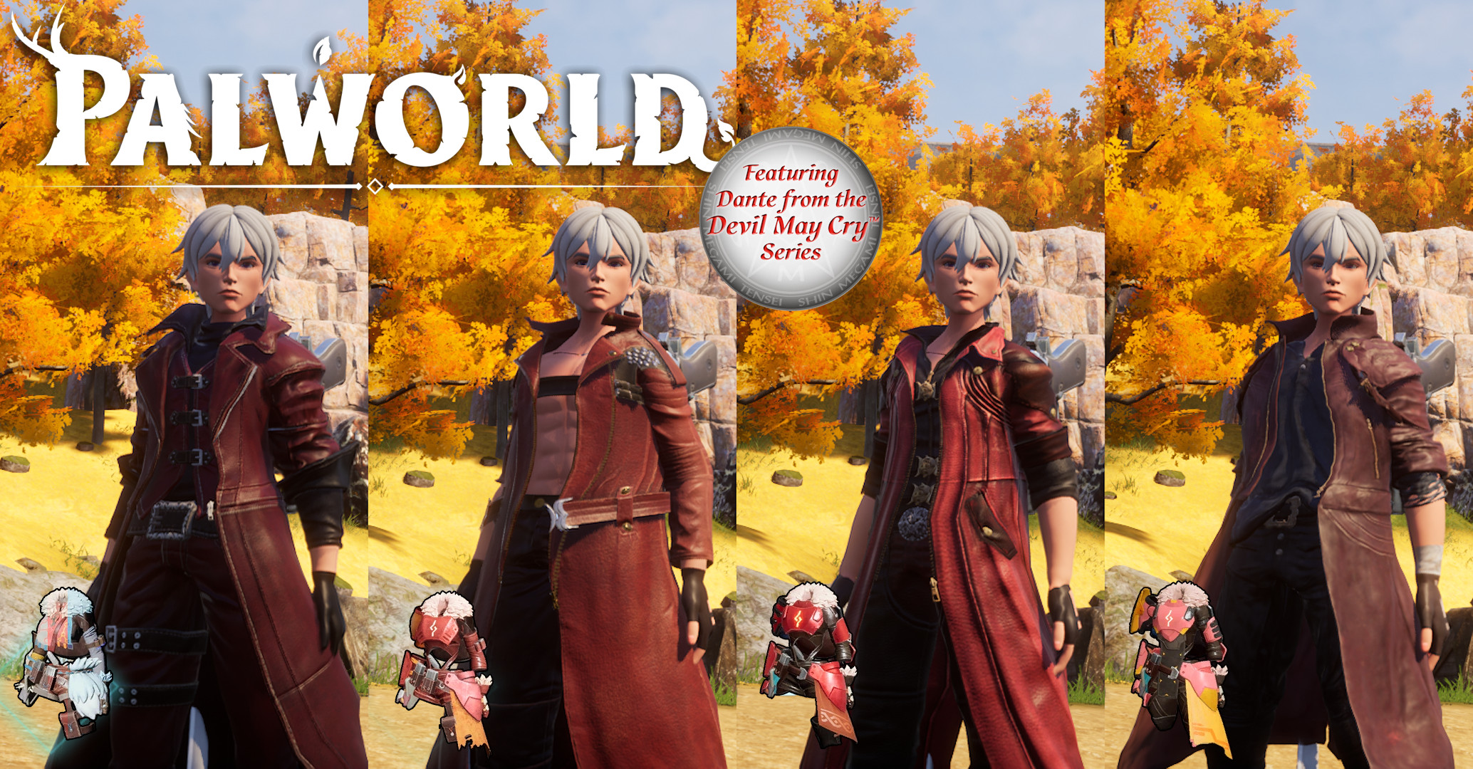 Dante's Outfits For Male Player Mod for Palworld | PAL Mods