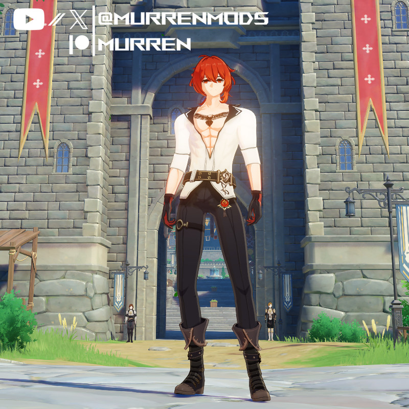 Actually 'more buff' Diluc Mod for Genshin Impact | GI Mods