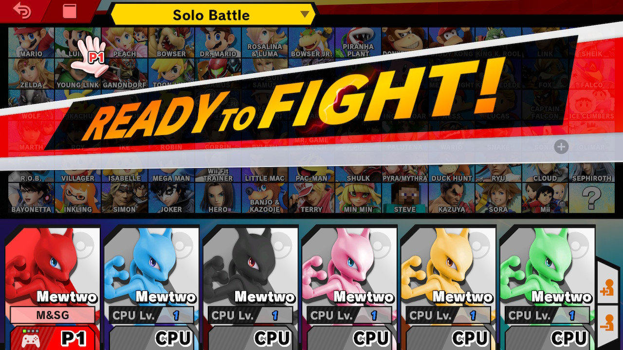 Mewtwo Recolor Pack Mod for Super Smash Bros. Ultimate | SSBU Mods