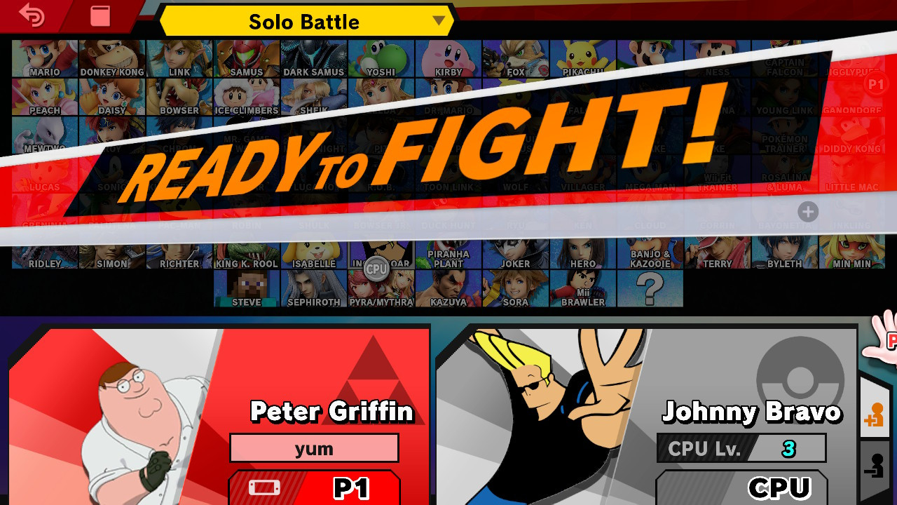 Better Buff Peter Griffin UI Mod for Super Smash Bros. Ultimate | SSBU Mods
