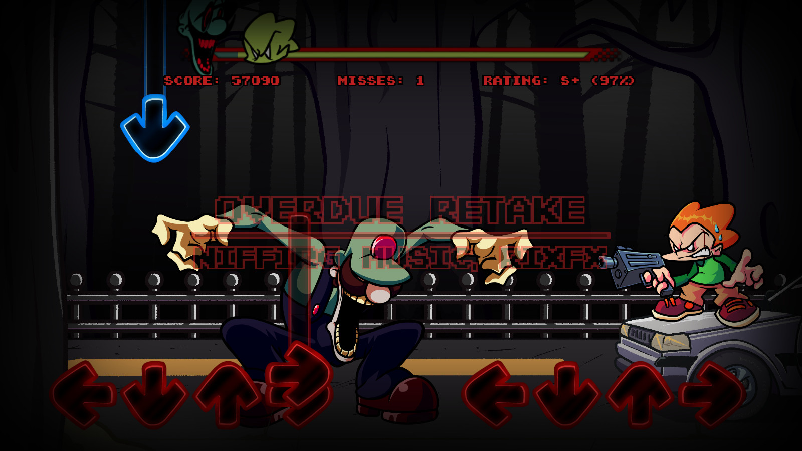 Charted OVERDUE RETAKE Mod for Friday Night Funkin' | FNF Mods