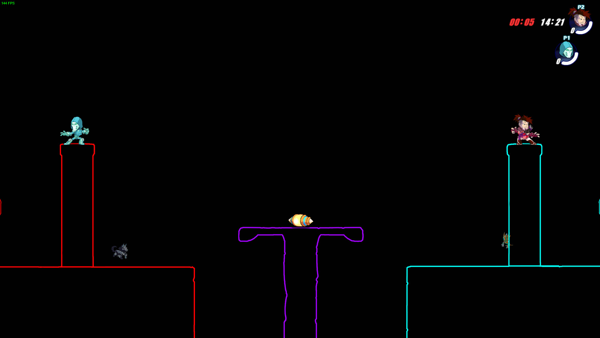 Neon Brawlball map Mod for Brawlhalla | BHalla Mods