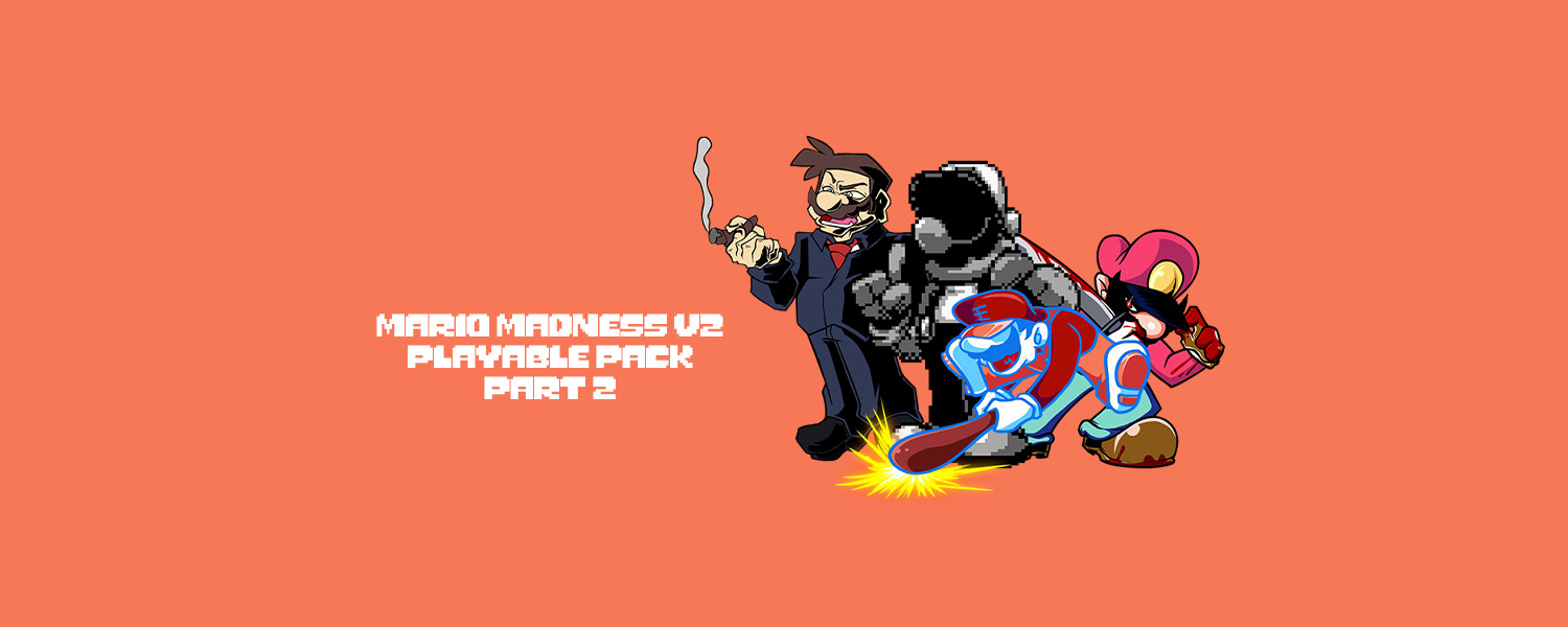 Mario Madness V2 playable pack (part 2) Mod for Friday Night Funkin ...