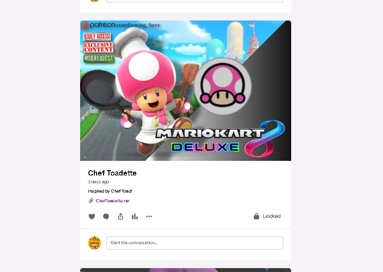 Chef Toad Mod for Mario Kart 8 Deluxe | MK8D Mods