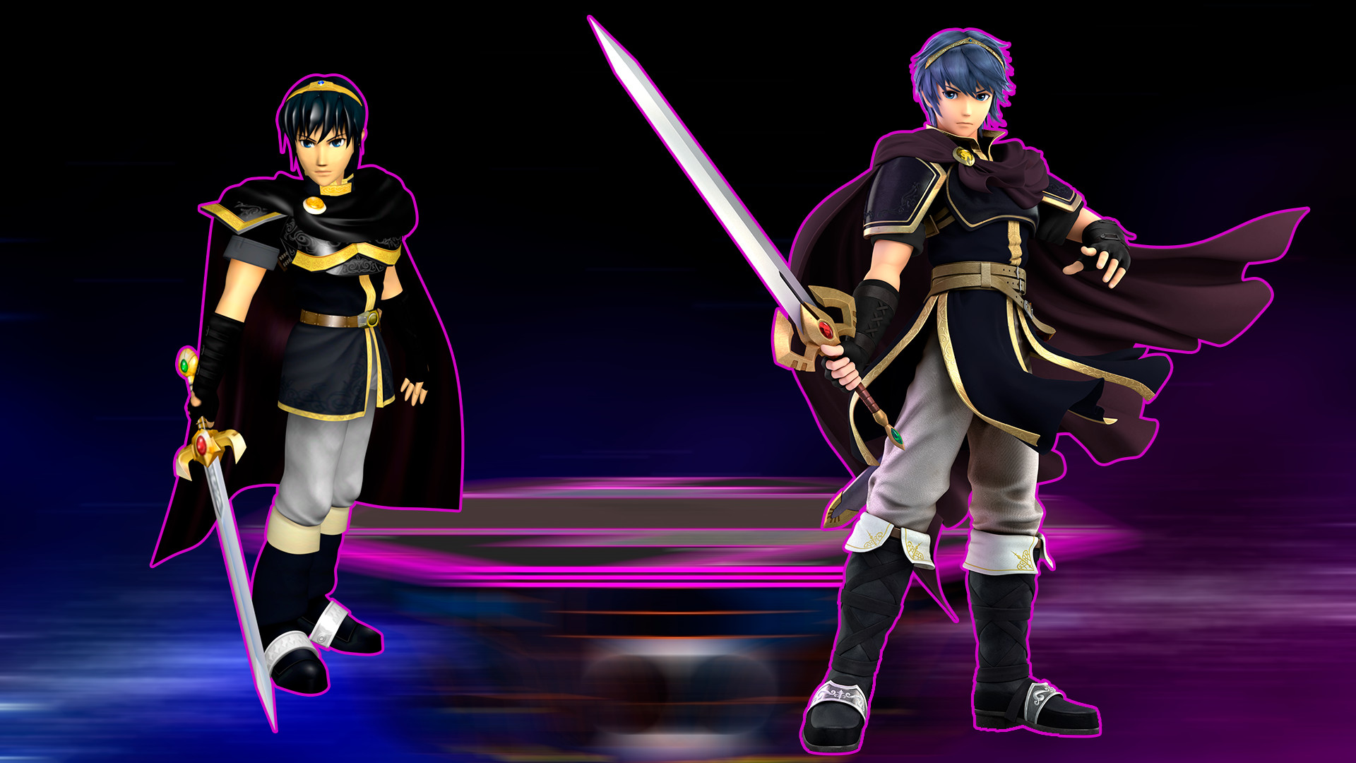 Black Melee Marth Mod for Super Smash Bros. Ultimate | SSBU Mods