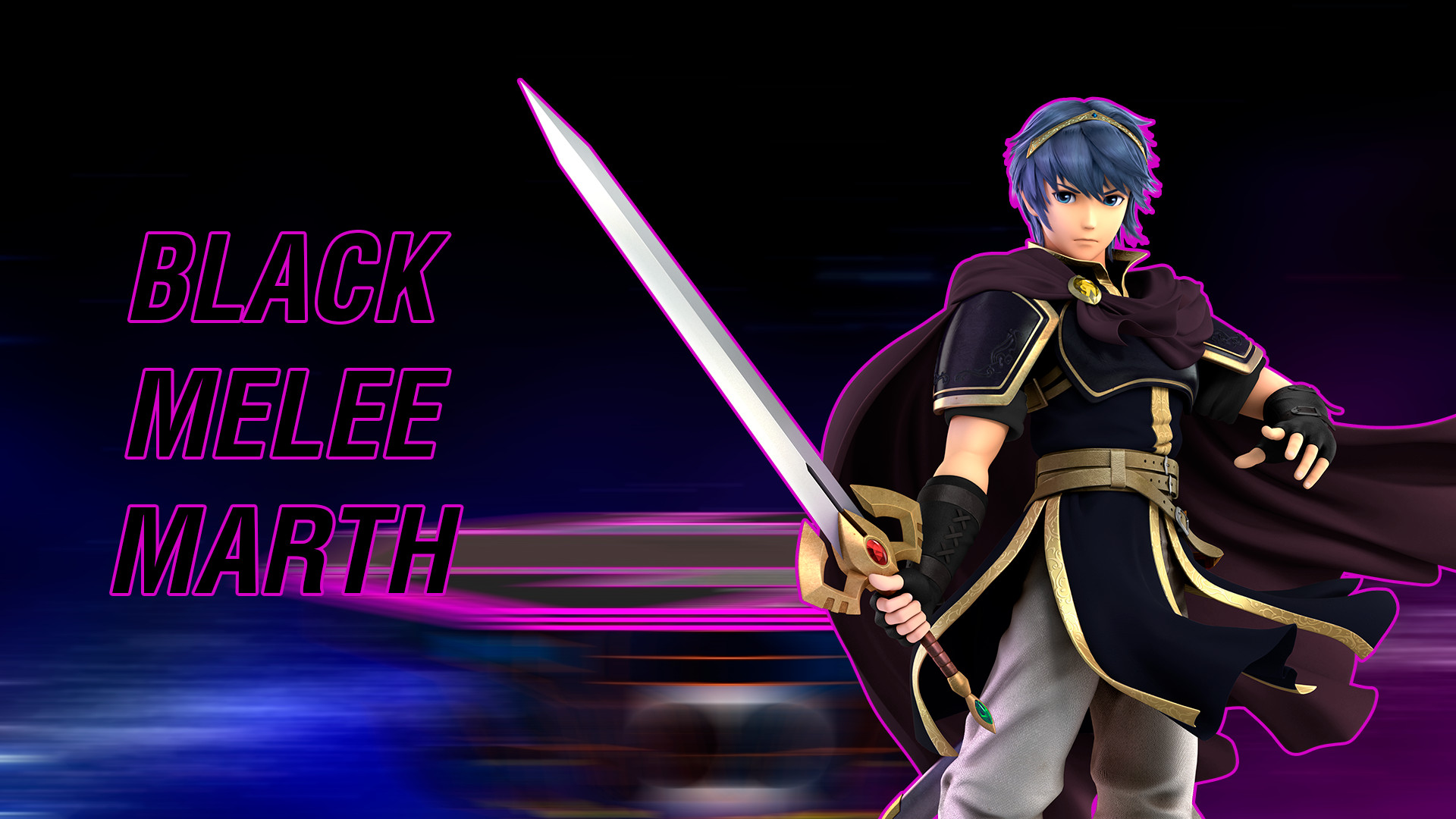 Black Melee Marth Mod for Super Smash Bros. Ultimate | SSBU Mods
