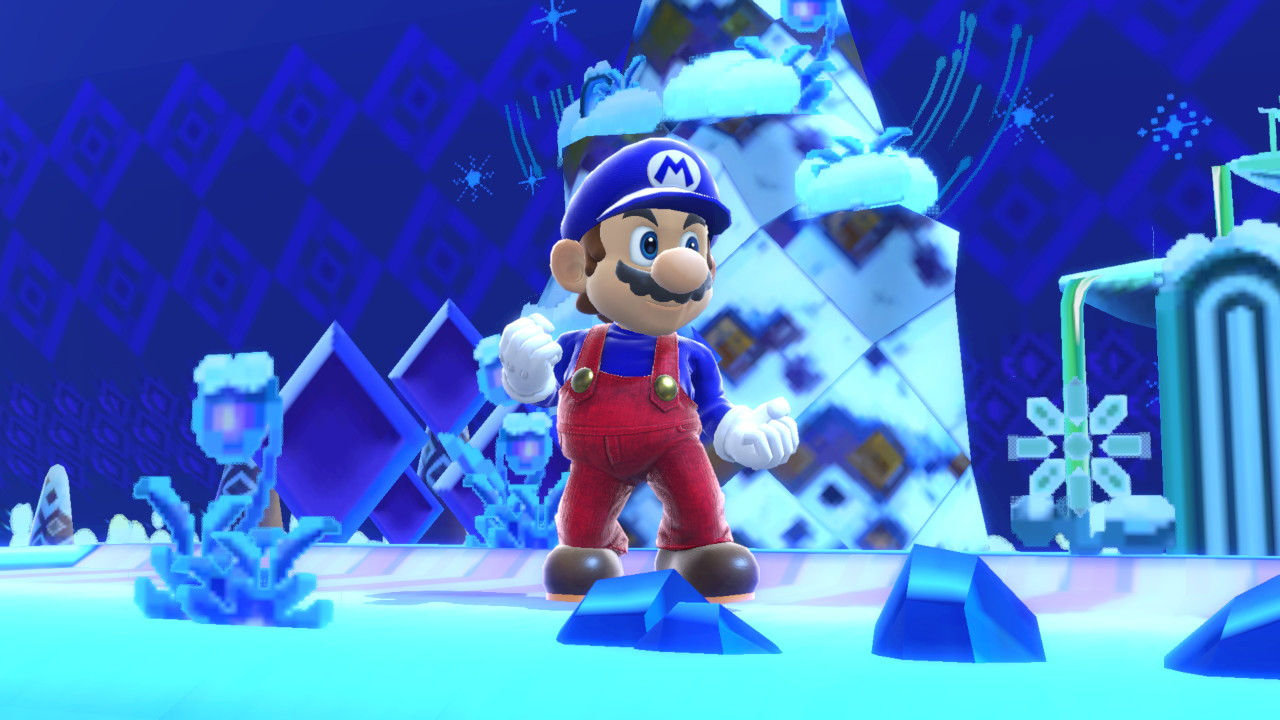 Blue Mario Recolor Pack Mod for Super Smash Bros. Ultimate | SSBU Mods