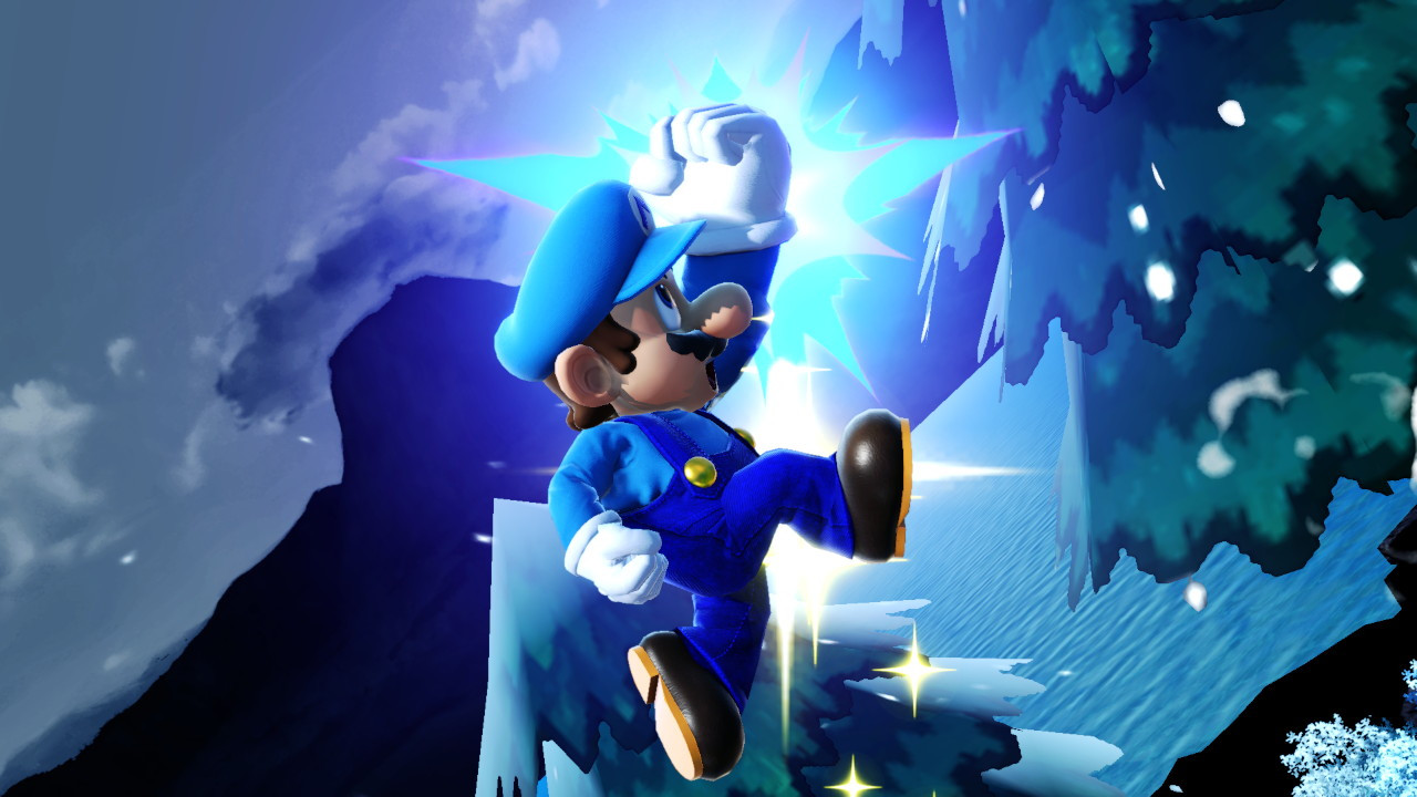 Blue Mario Recolor Pack Mod for Super Smash Bros. Ultimate | SSBU Mods