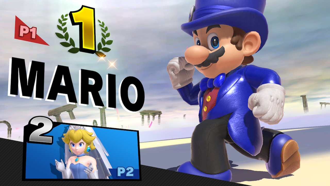Blue Mario Recolor Pack Mod for Super Smash Bros. Ultimate | SSBU Mods