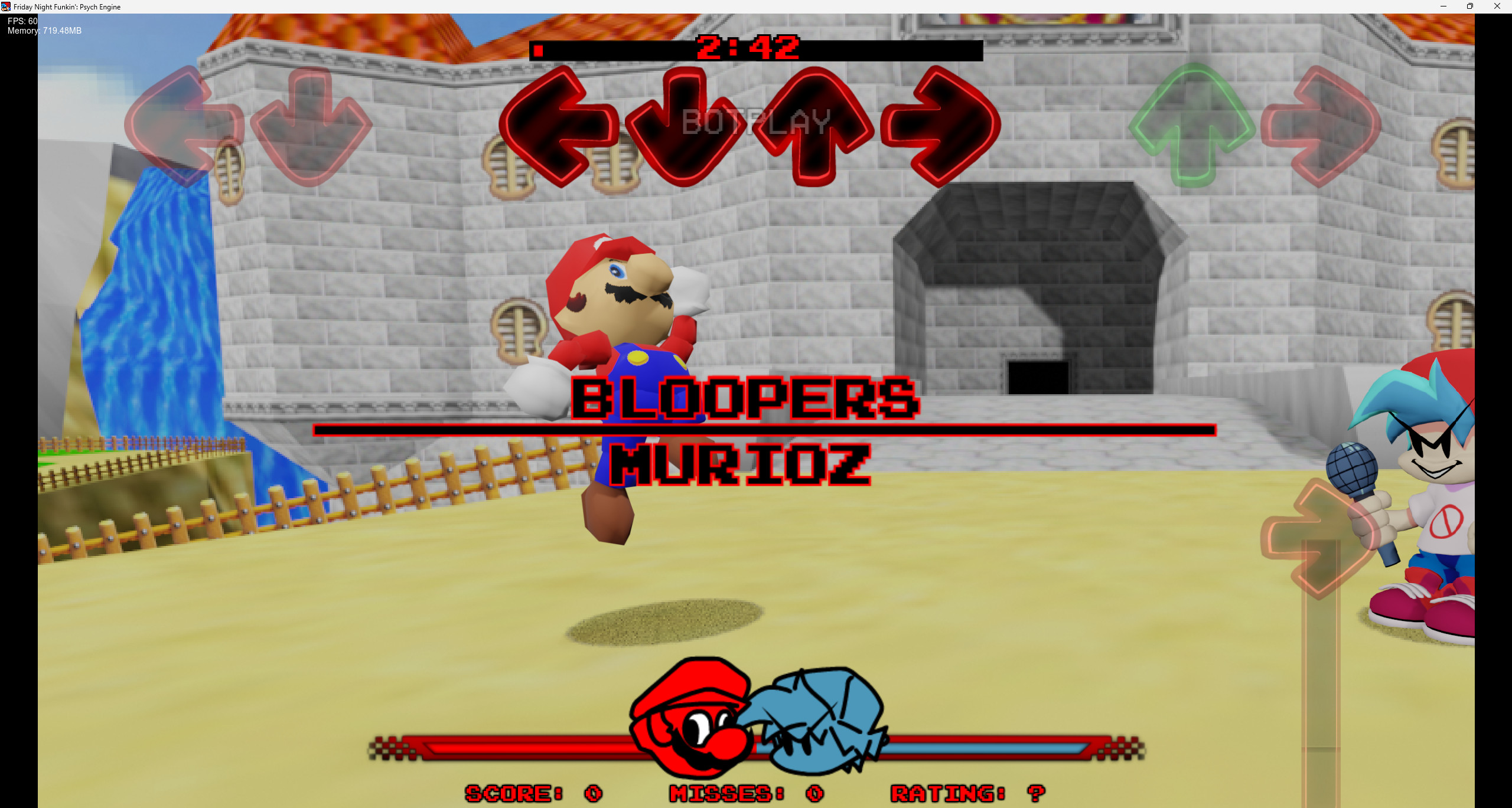 Bloopers Playable (fanmade song of Mario Madness) Mod for Friday Night ...