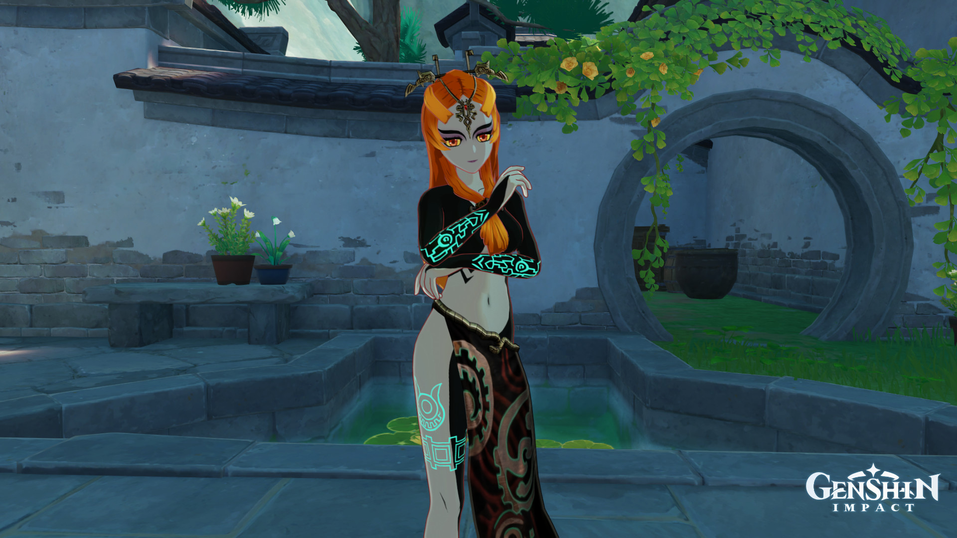 Twili Midna over Yae Miko Mod for Genshin Impact | GI Mods