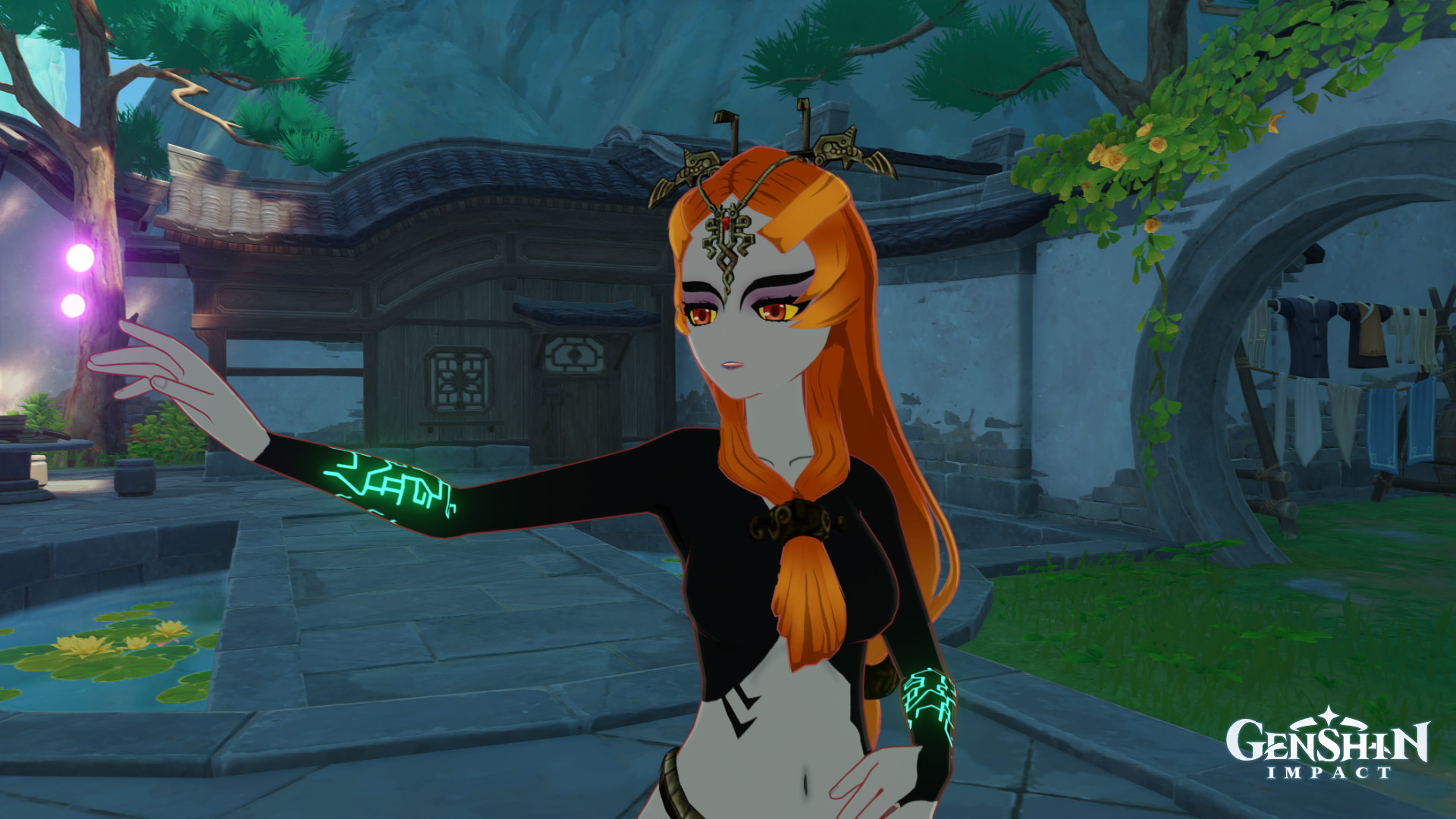 Twili Midna over Yae Miko Mod for Genshin Impact | GI Mods