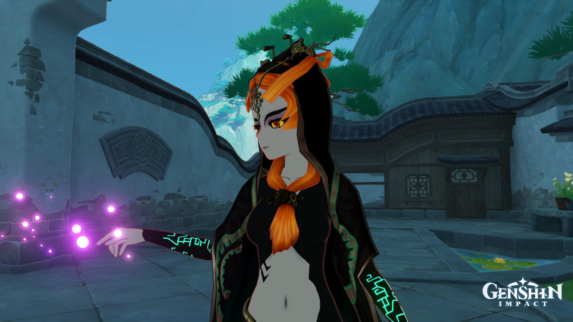 Twili Midna over Yae Miko Mod for Genshin Impact | GI Mods