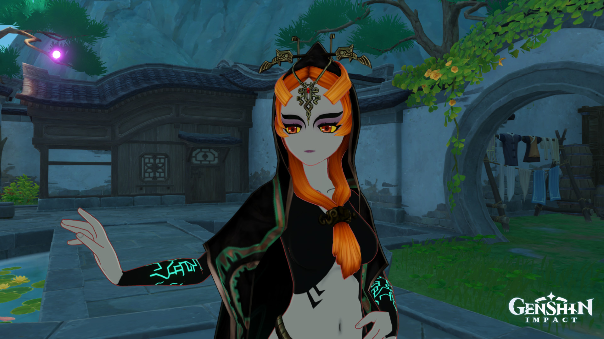 Twili Midna over Yae Miko Mod for Genshin Impact | GI Mods