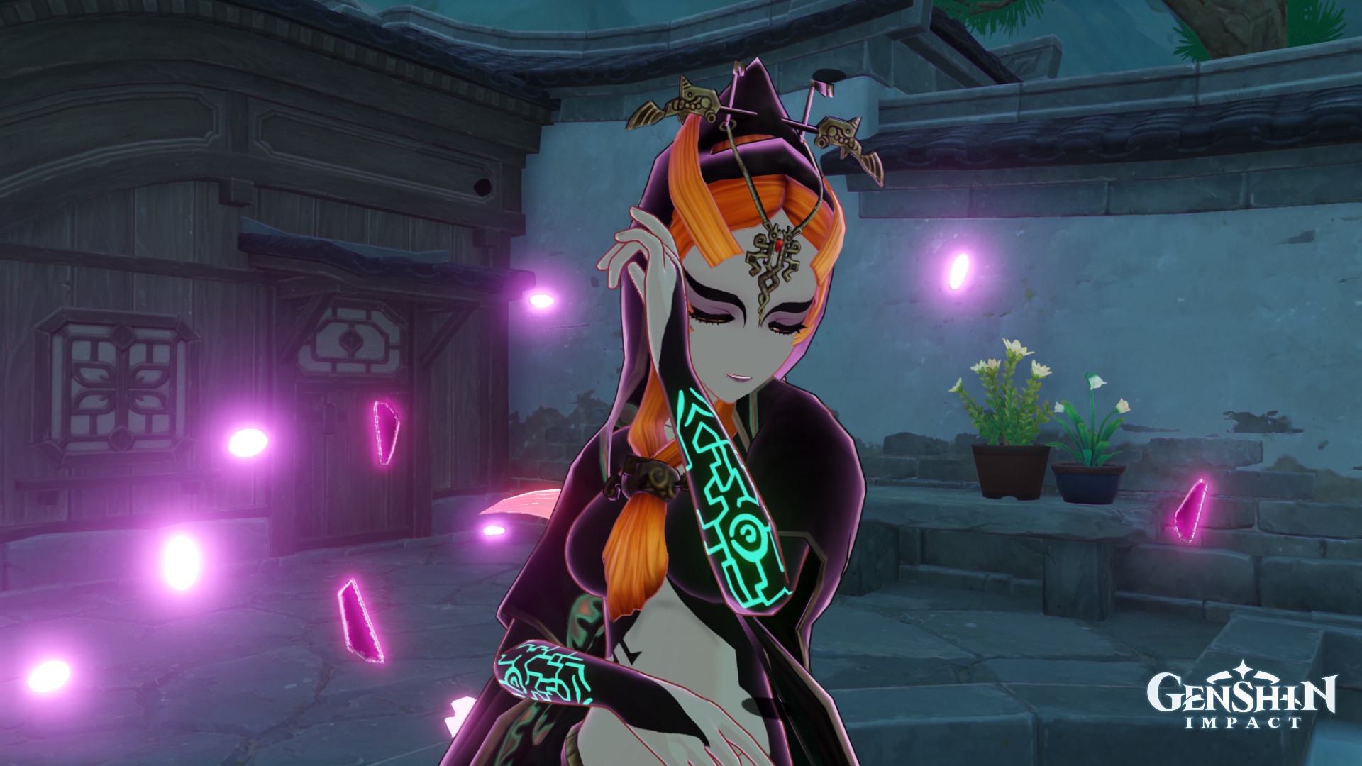 Twili Midna over Yae Miko Mod for Genshin Impact | GI Mods