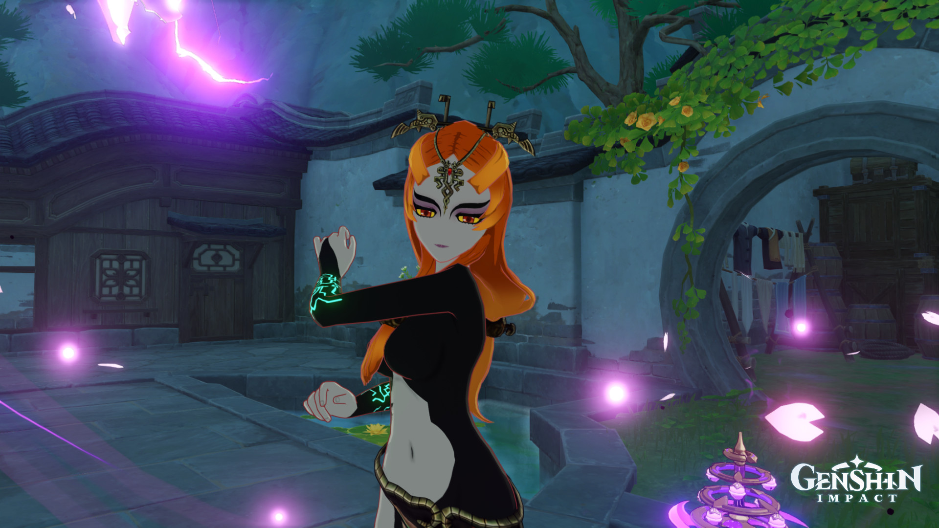 Twili Midna over Yae Miko Mod for Genshin Impact | GI Mods