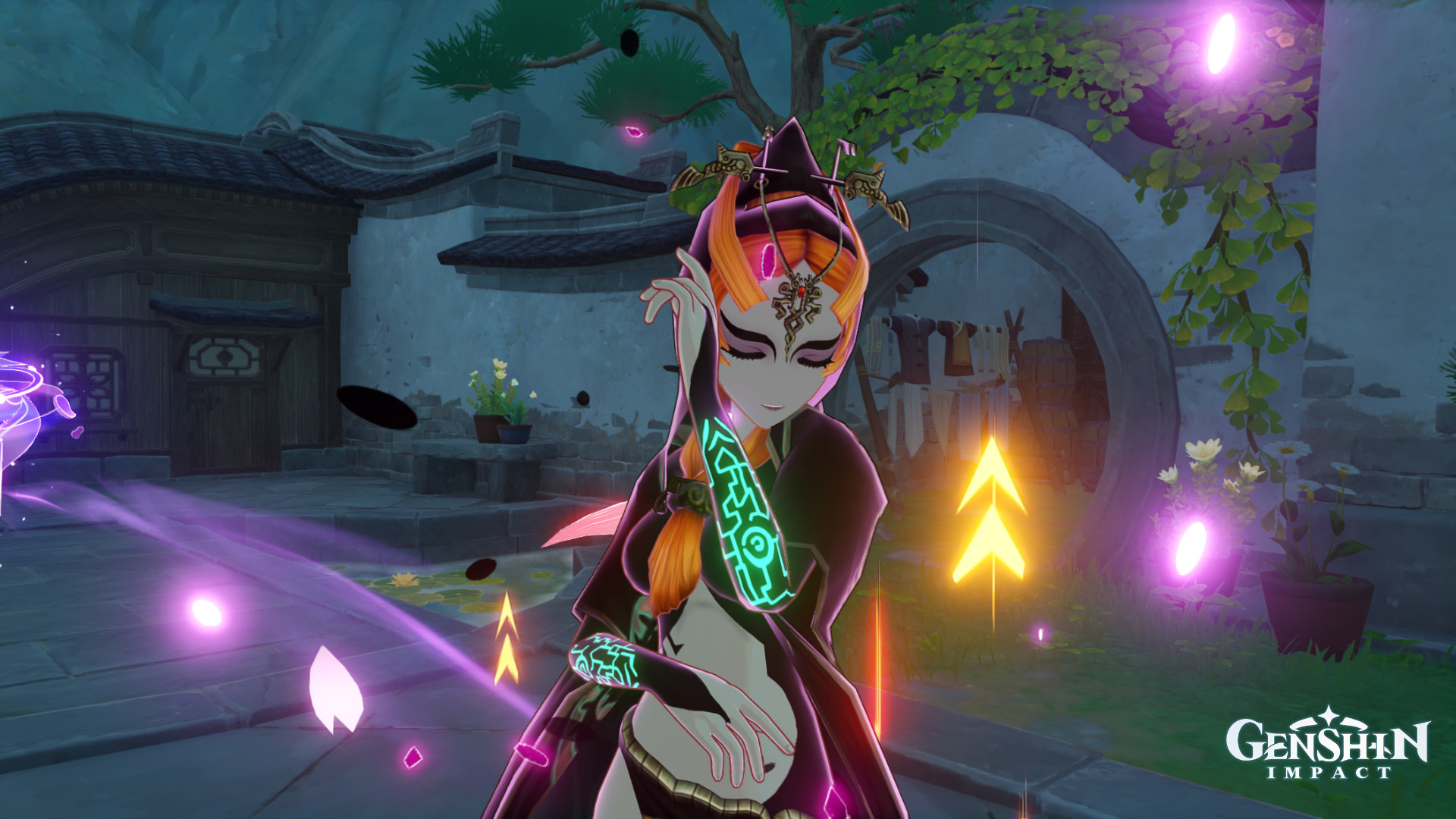 Twili Midna over Yae Miko Mod for Genshin Impact | GI Mods