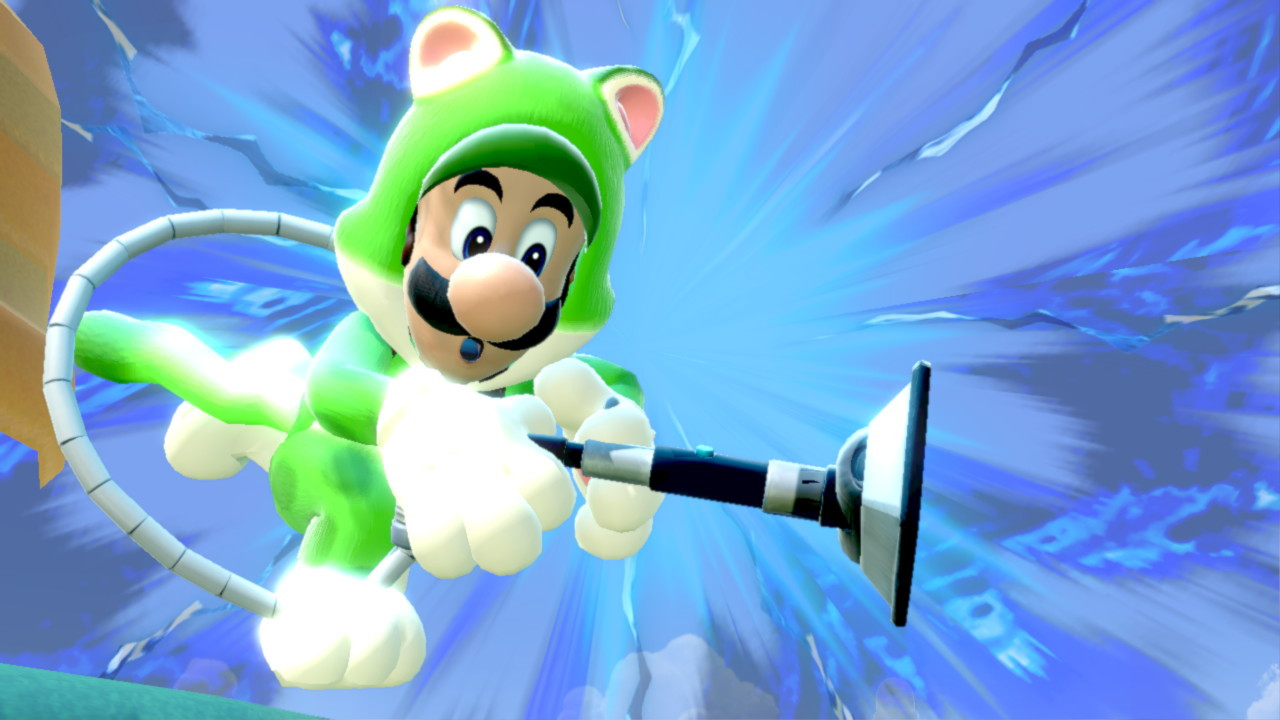 Cat Luigi Mod for Super Smash Bros. Ultimate | SSBU Mods