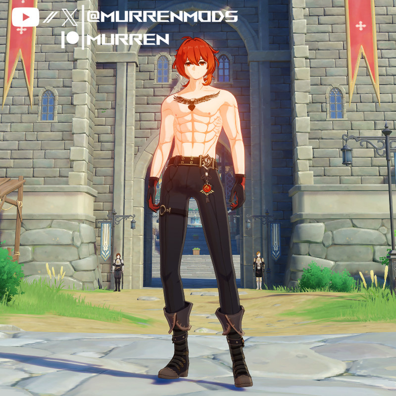 Actually 'more buff' Diluc Mod for Genshin Impact | GI Mods